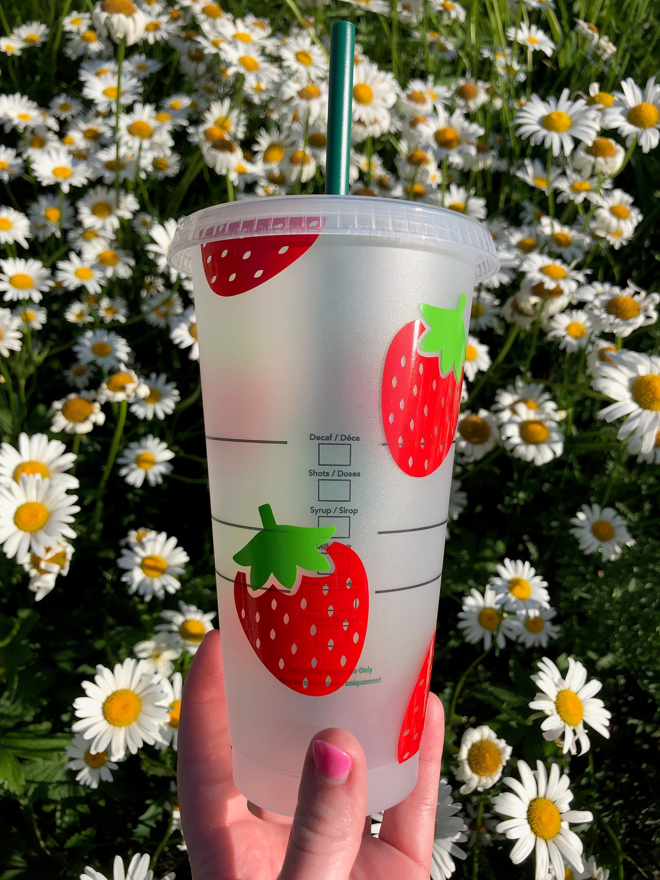 Custom/Personalized Strawberry Starbucks Cup | Etsy