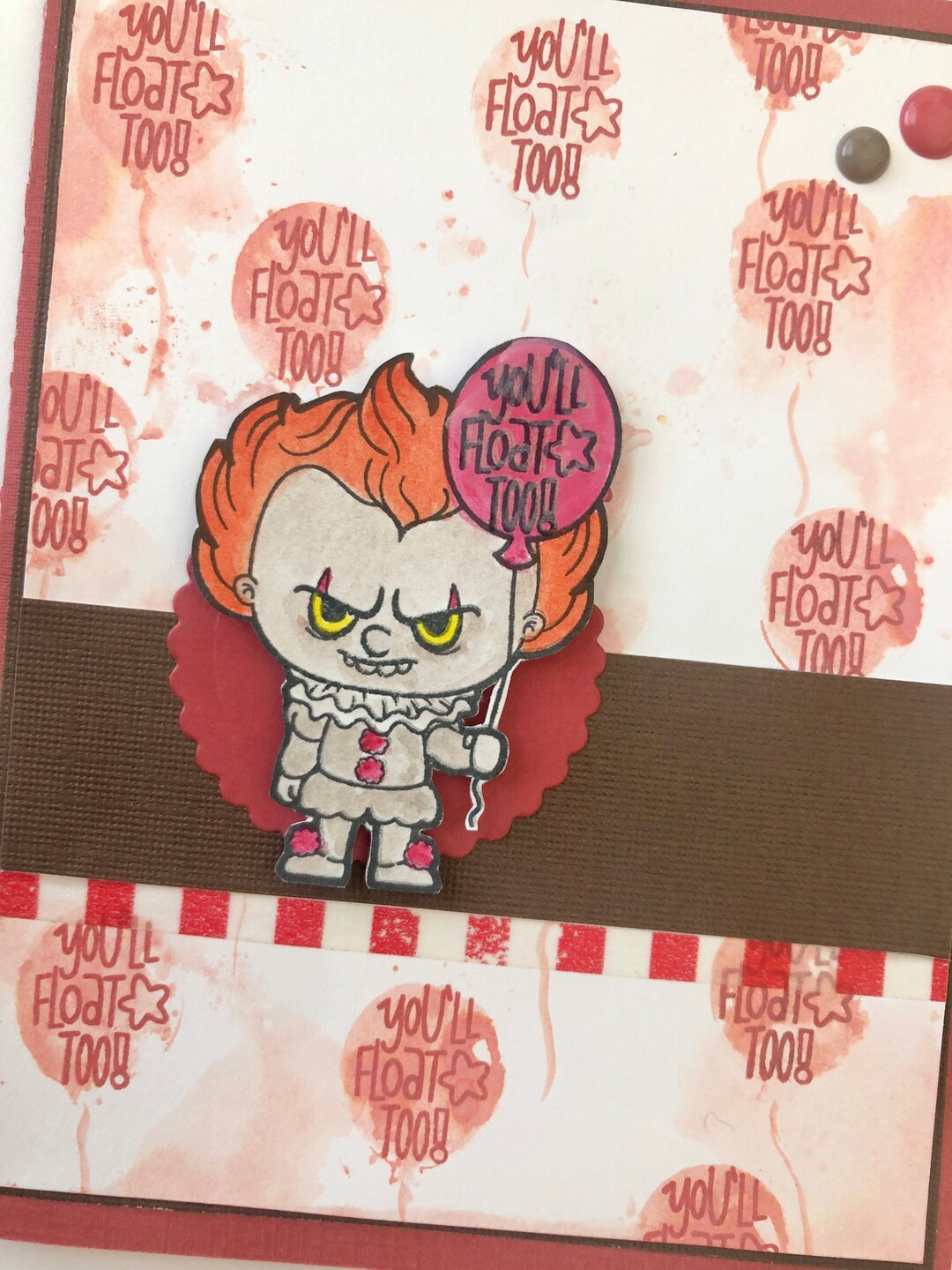 Pennywise Card Horror Clown Card IT Movie Card Blank Card - Etsy