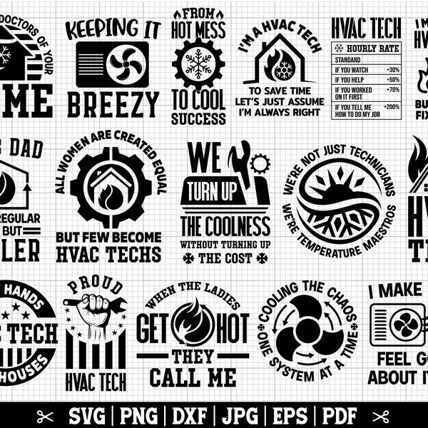 Hvac Funny Stickers - Etsy