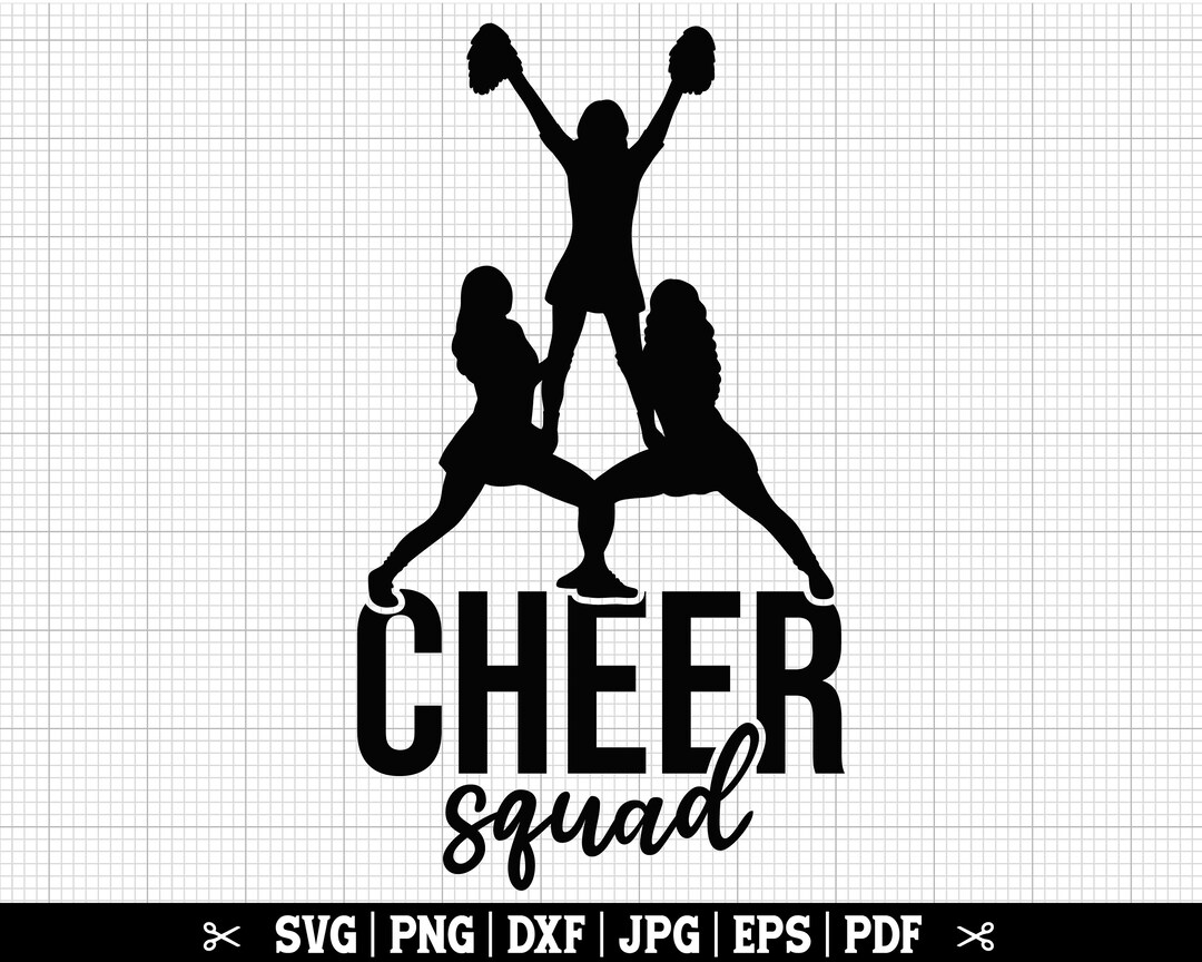 Cheer Squad SVG, Cheerleading SVG, Cheerleader Svg, Pom Pom Svg ...