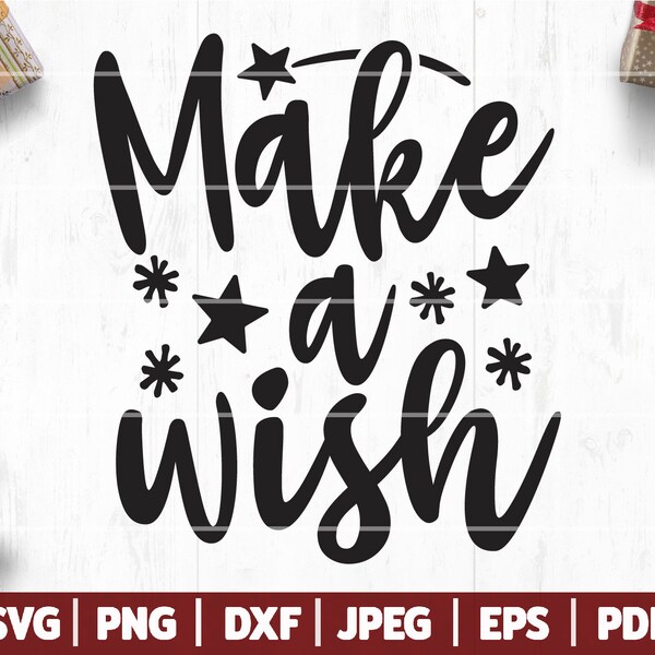 Make a Wish Logo Svg - Etsy