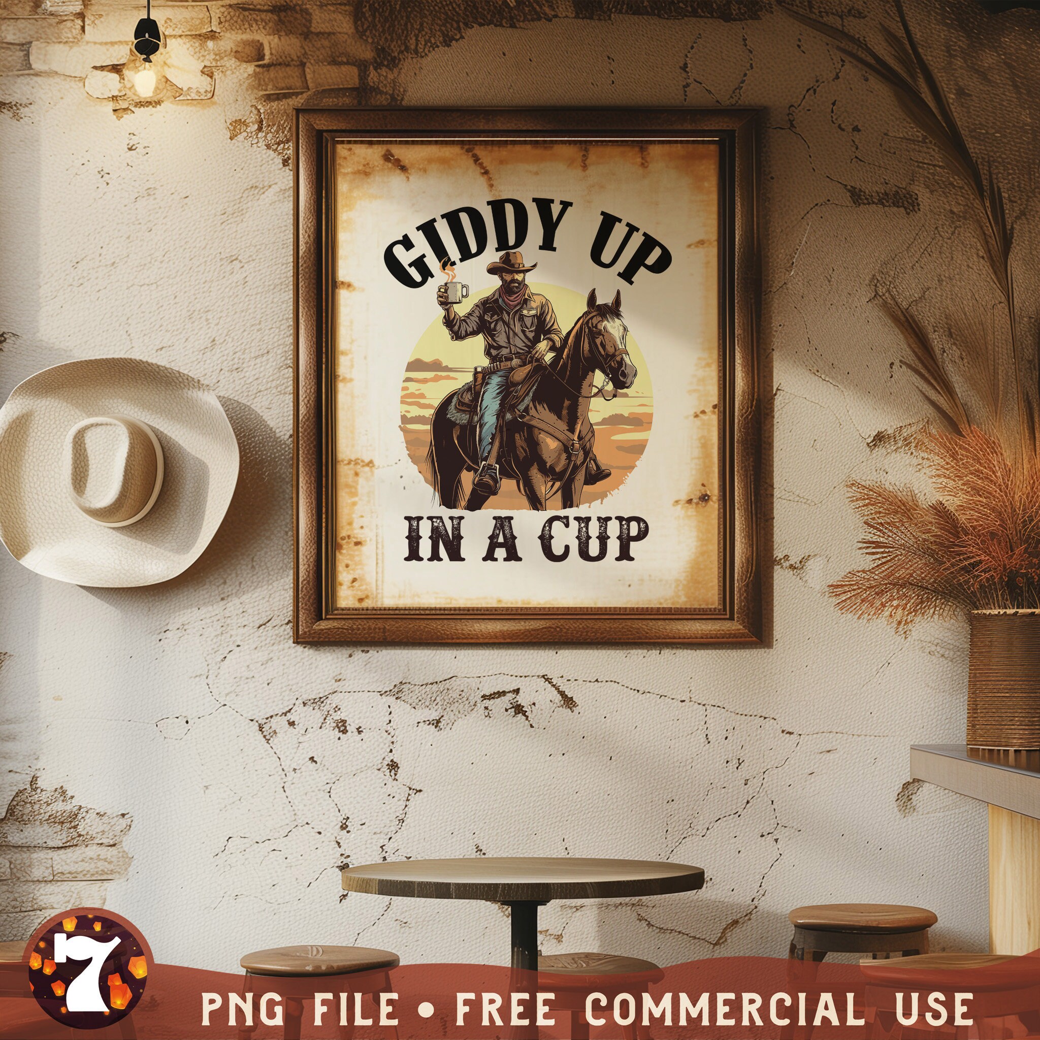 Giddy up in a Cup PNG | Cowboy Coffee Sublimation, Western Png, Cowboy ...