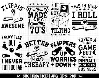 Pinball SVG Bundle, Pinball Machine Svg, Pinball SVG, Pinball Cut Files ...