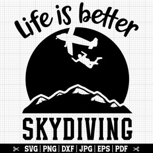 Skydiving SVG Bundle, Skydiver Bundle SVG, Parachuting Svg, Skydiving ...