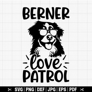 Bernese Mountain Dog SVG Bundle, Berner Bundle SVG, Bernese Mountain ...