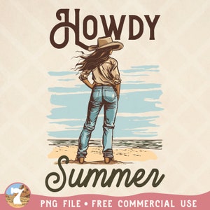 Howdy Summer PNG, Country Summer PNG, Western Summer Png, Country Girl ...