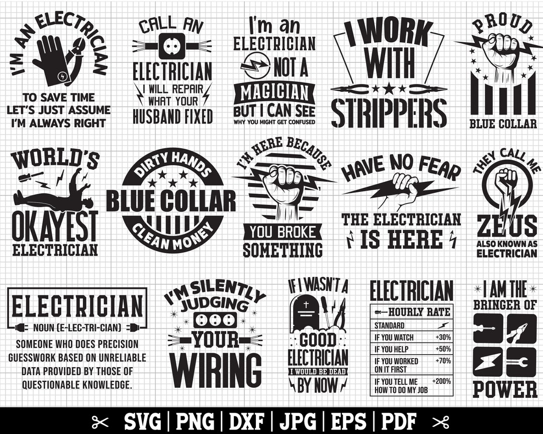 Electrician SVG Bundle, Electrician SVG, Electrician Quotes Svg ... Electrician SVG Bundle, Electrician SVG, Electrician Quotes Svg ...