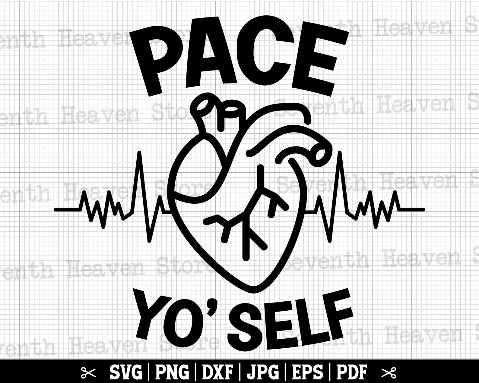 Pace Yourself SVG, Funny Cardiology SVG Cricut, Cardiac Nurse Svg ...
