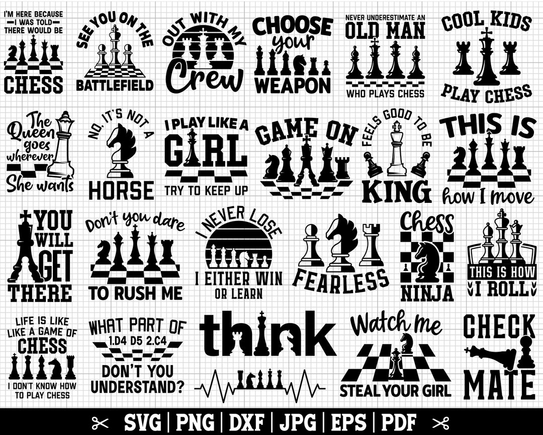 Chess SVG Bundle, Chess Player SVG Bundle, Chess Quotes Svg, Chess ...