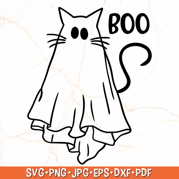 Halloween Cat Svg - Etsy