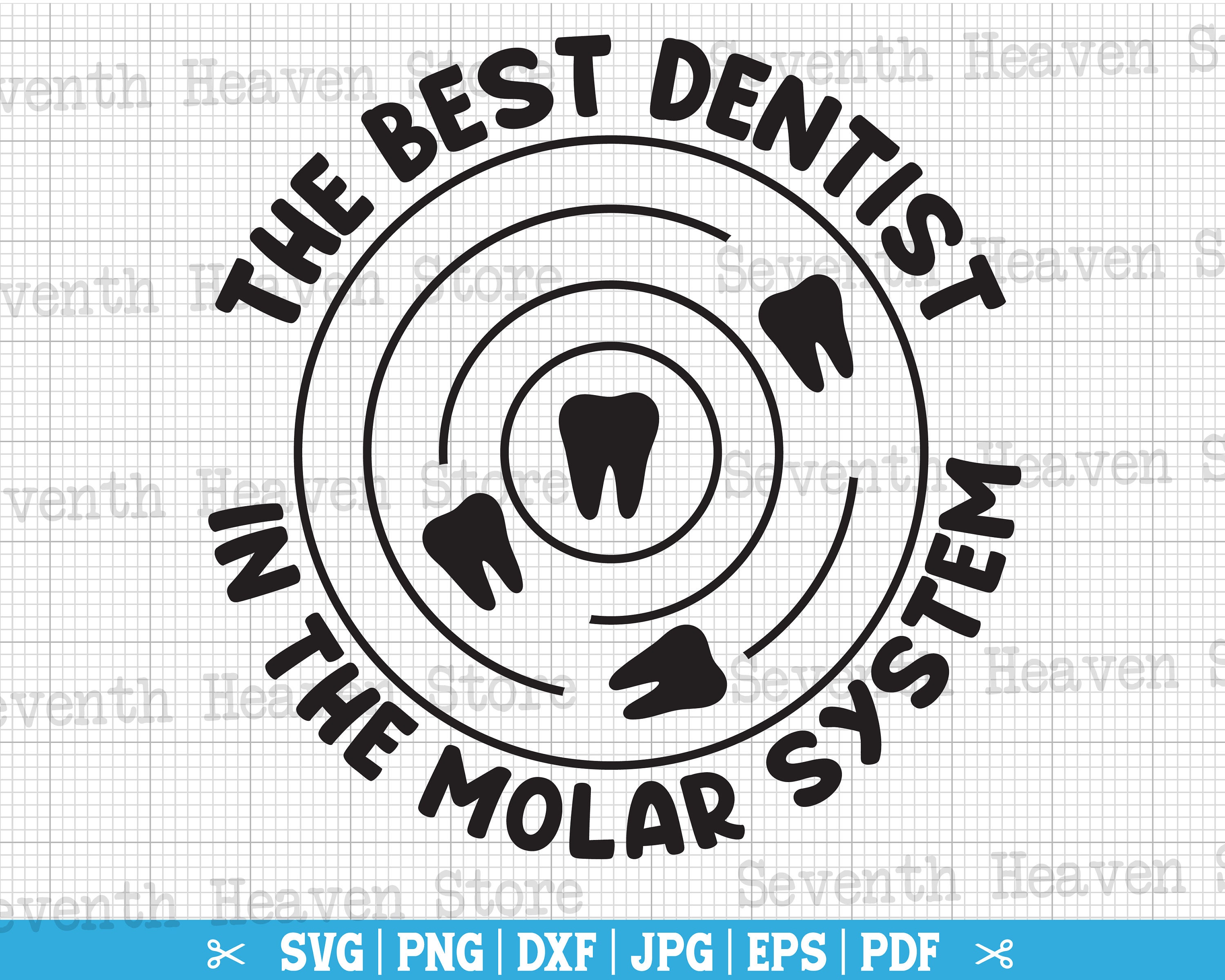 The Best Dentist in the Molar System Svg, Dental SVG, Funny Dentist SVG ...