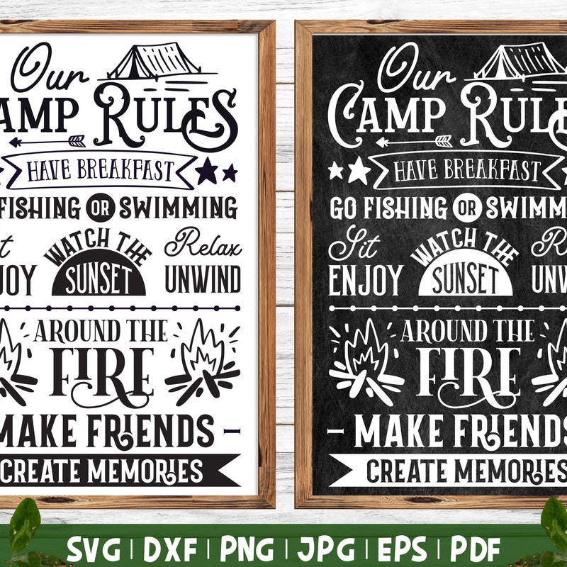 Camping Rules - Etsy