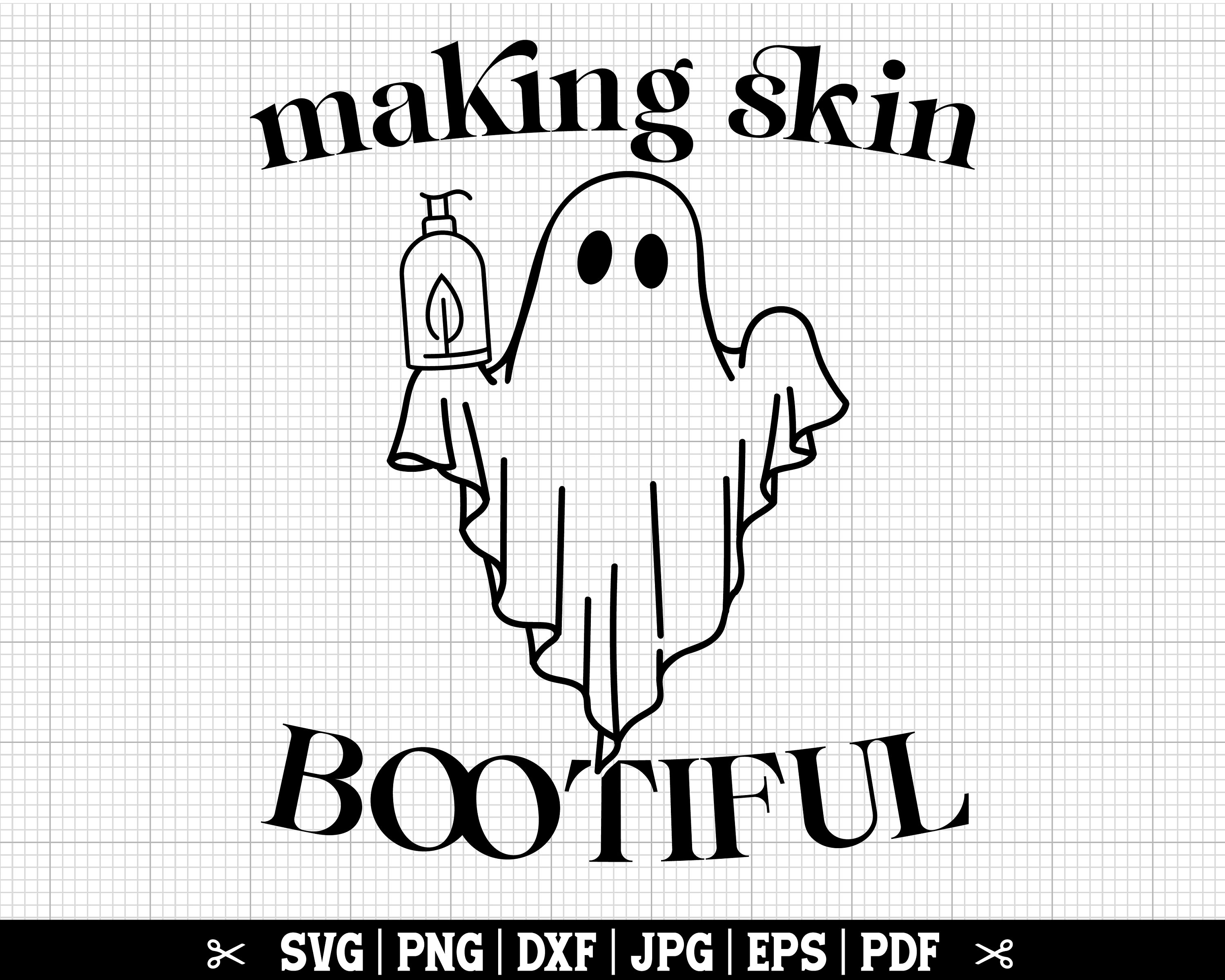 Making Skin Bootiful SVG, Halloween Dermatology Svg Png, Halloween ...