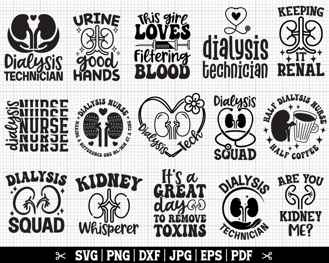 Dialysis SVG Bundle, Dialysis Cricut, Dialysis Cricut Bundle, Dialysis ...