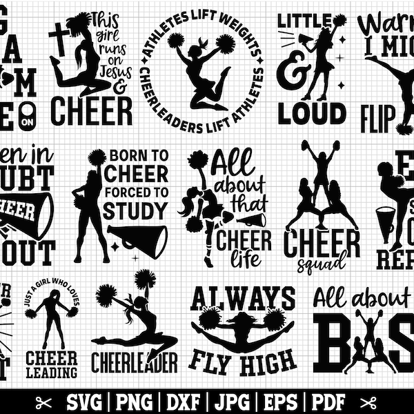 Cheerleading Svg - Etsy