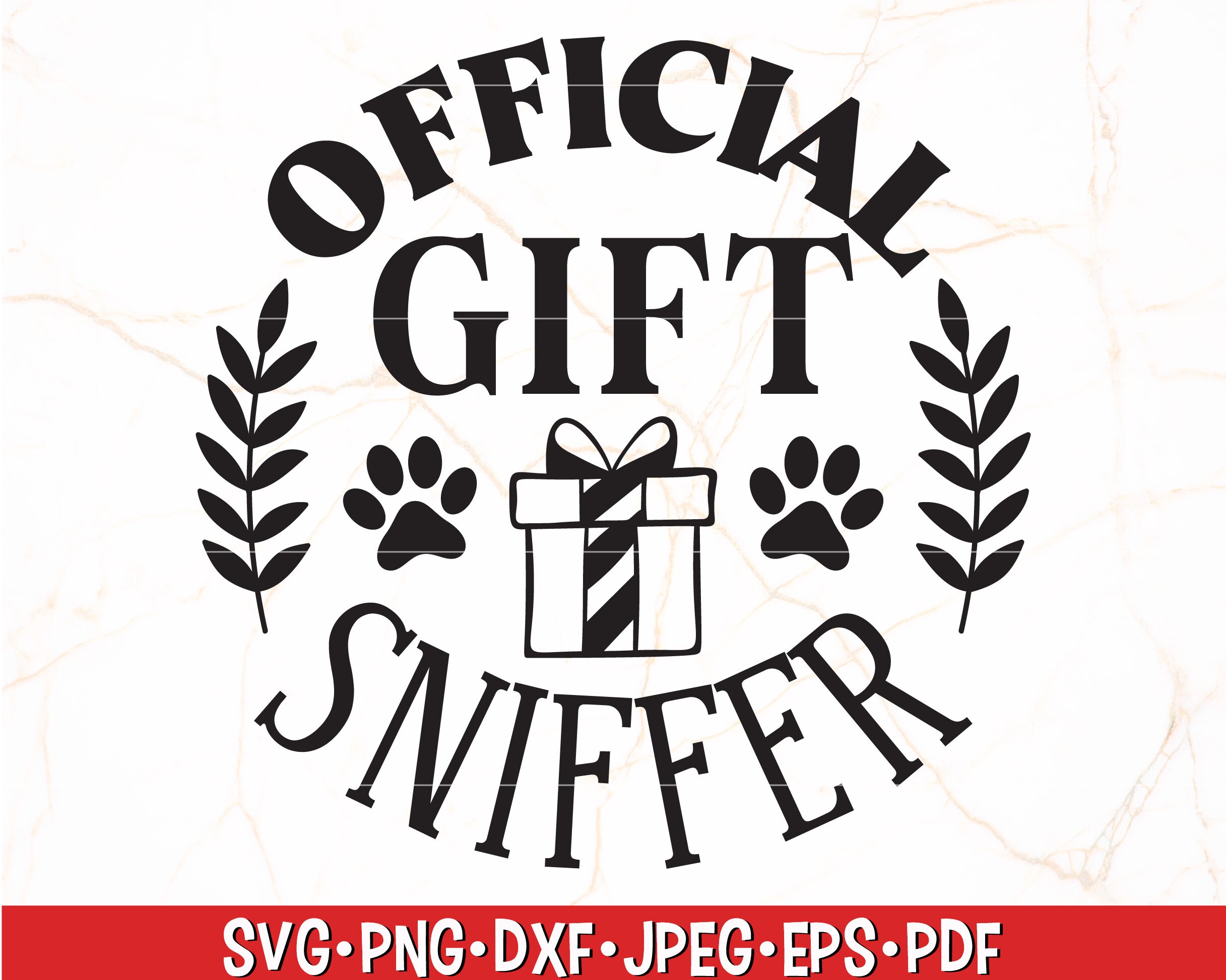 Official Gift Sniffer SVG Dog Christmas SVG Christmas Dog - Etsy