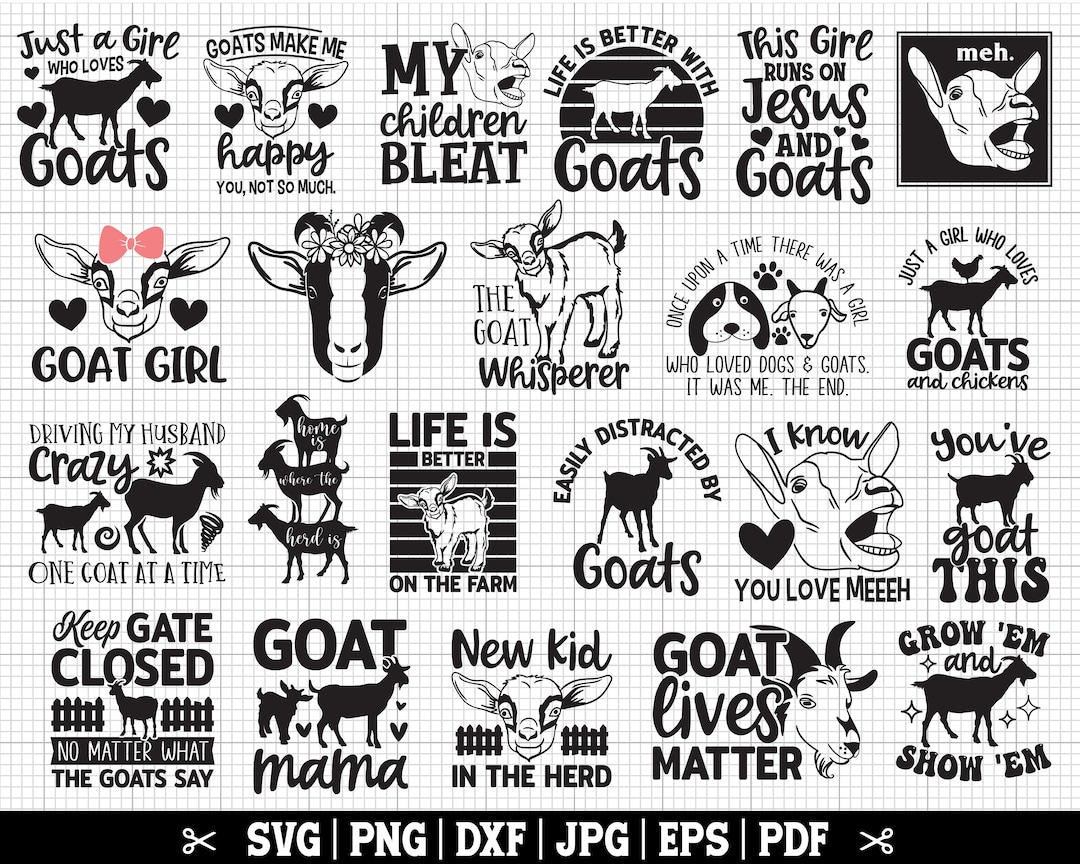 Goat SVG, Goat Bundle SVG, Goat PNG, Goat Lover Png, Goat Owner Svg ...