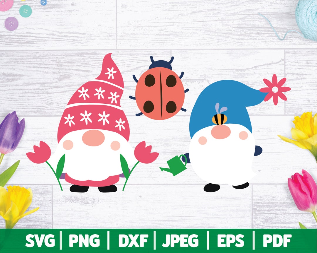 Spring Gnomes SVG | Spring Gnomies SVG | Spring Gnomes Cut Files - Clip ...