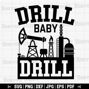 Oilfield SVG Bundle, Oil Rig Worker SVG, Oil Rig Svg, Drilling Rig Svg ...