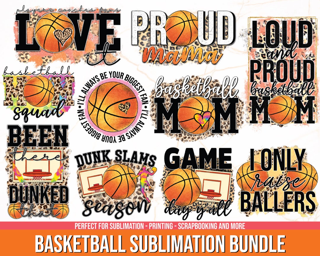Basketball Sublimation Bundle | Basketball PNG Bundle | Basketball Mom ...