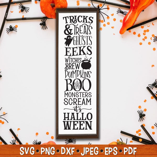 Trick Treat Vertical Svg - Etsy