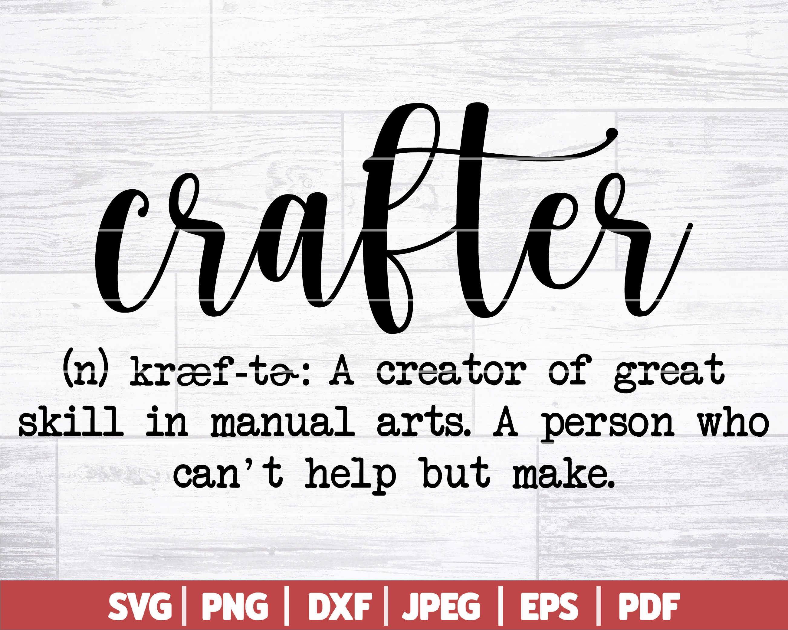 Crafter Definition SVG Crafter SVG Crafting Svg Crafting | Etsy