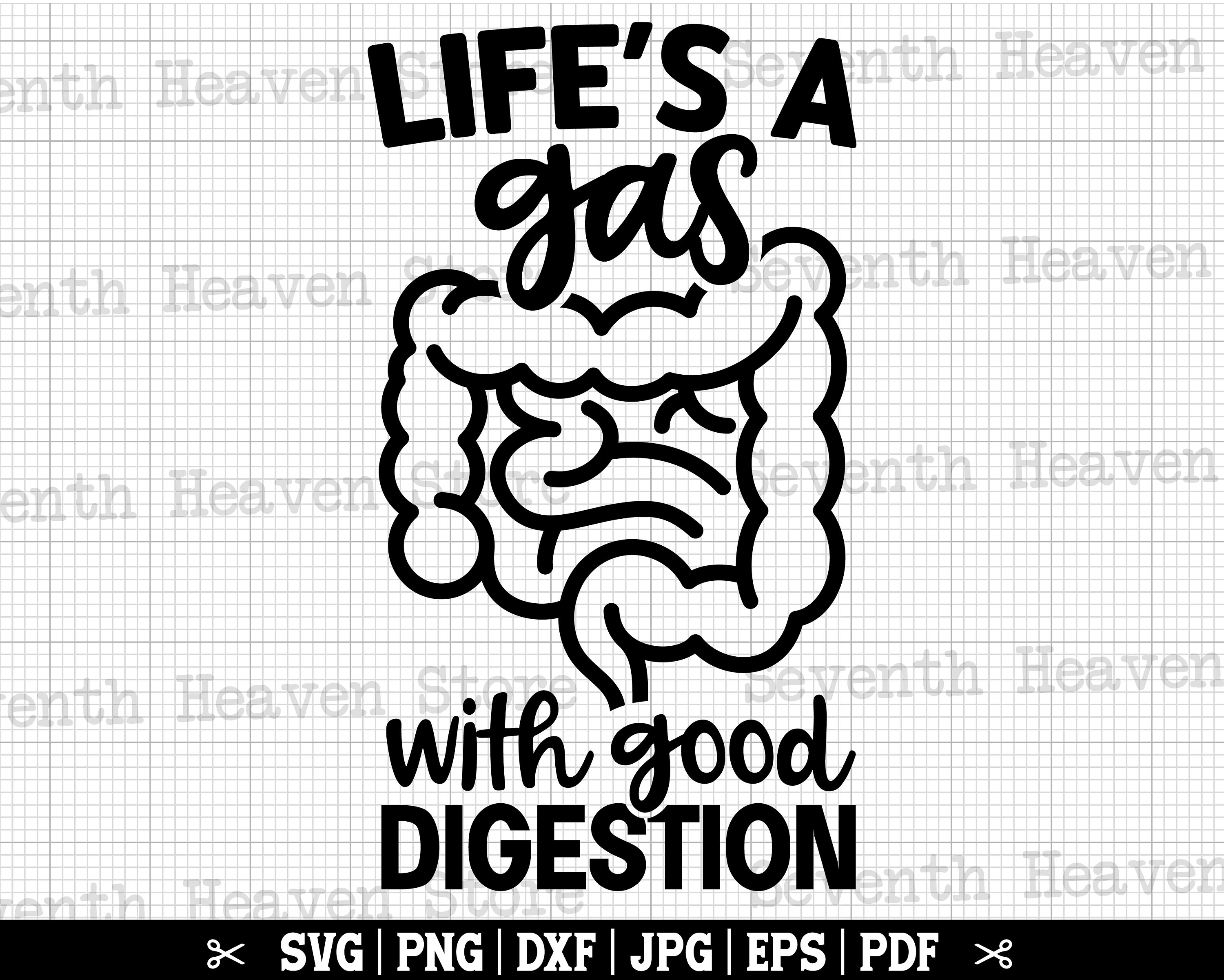 Life's A Gas With Good Digestion Svg, Gastro SVG, Gastro Nurse Svg ...