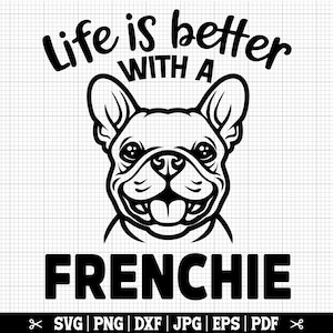 French Bulldog SVG Bundle, Frenchie Bundle SVG, Frenchie Cut Files ...
