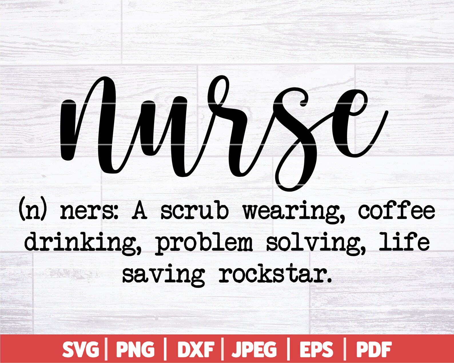 Nurse Definition SVG Nurse SVG Nurse Life SVG Nurse | Etsy