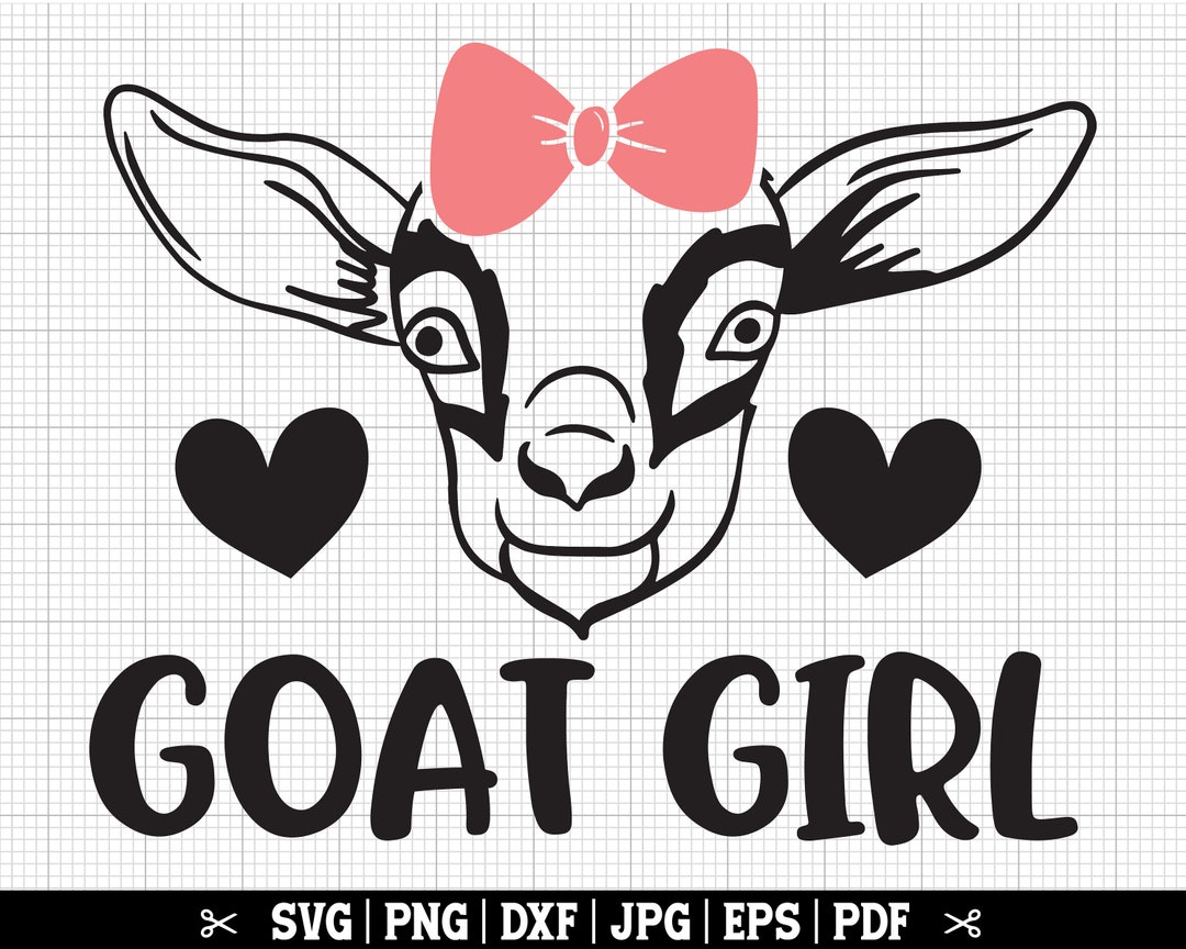 Goat Girl Png, Ranch Girl Png, Goat With Bow Svg, Goat Svg, Goat Png ...