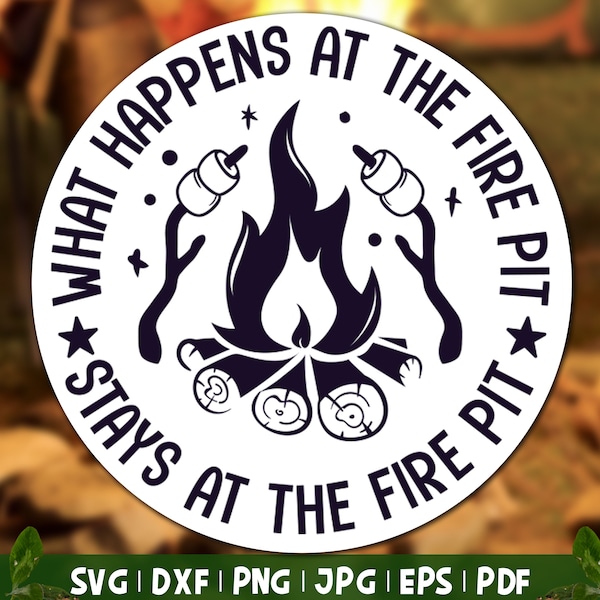 Fire Pit Svg - Etsy