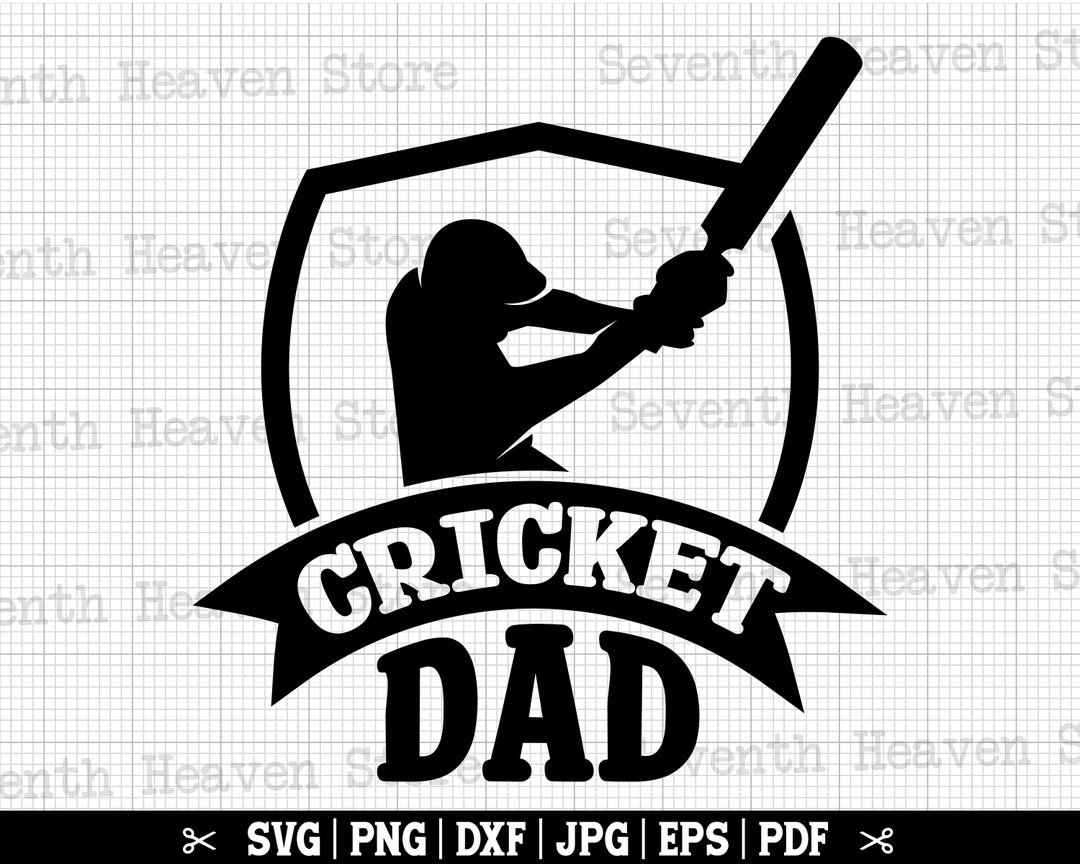Cricket Dad SVG: Sports Father's Day Design (digital Files) - Etsy