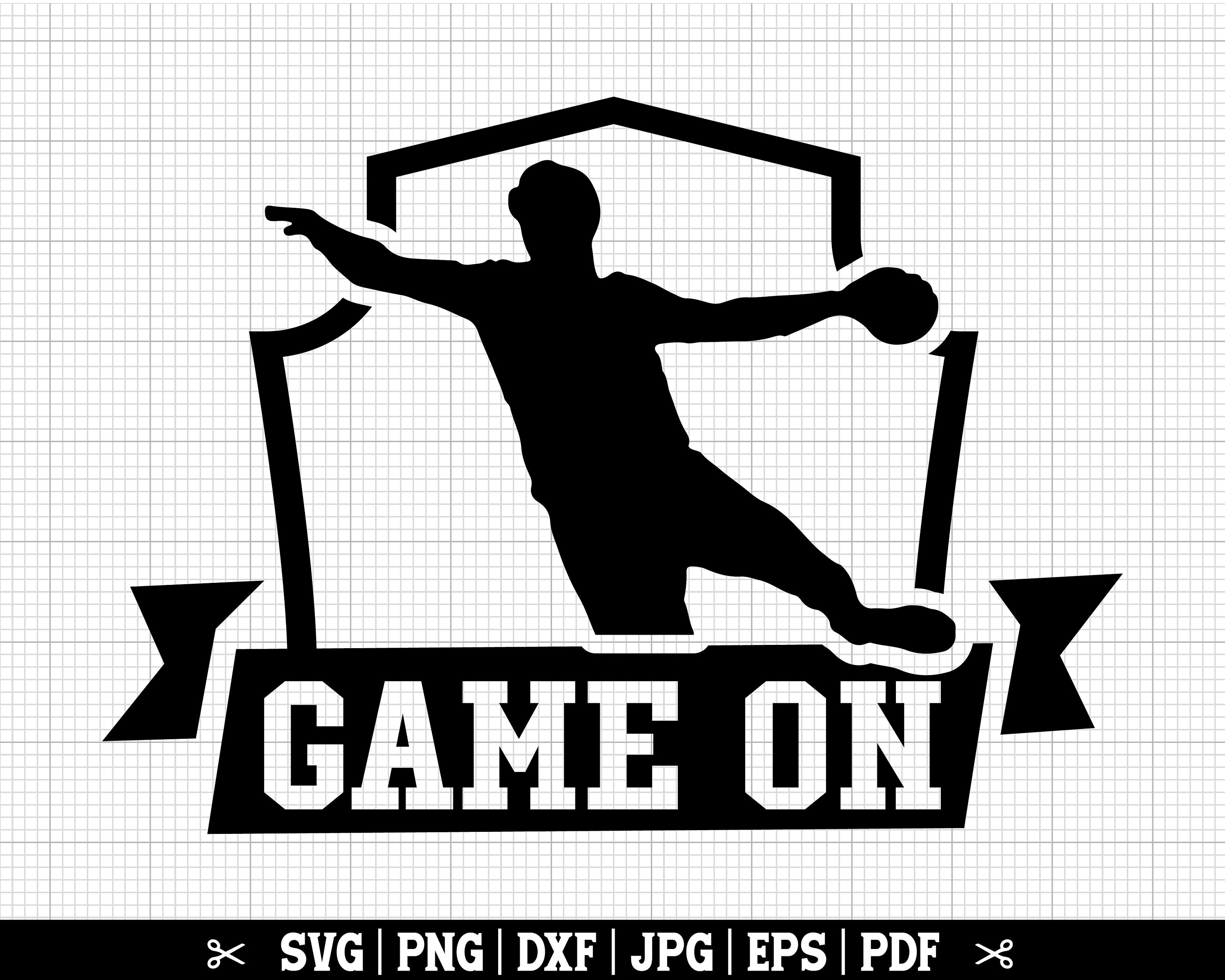 Game on Handball Svg, Handball Player Svg, Handball Shirt Svg, Handball ...