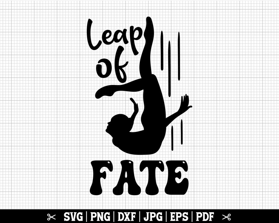 Leap of Faith SVG, Gymnastics Svg, Gymnast Svg, Gymnastics Girl Svg ...