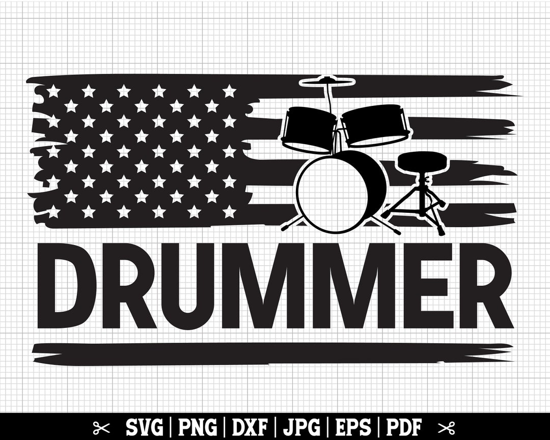 USA Drummer SVG, Drummer Svg, Drums Svg, Drum Svg, American Drummer Svg ...