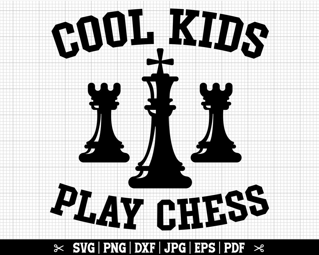 Cool Kids Play Chess SVG, Chess Svg, Chess Kids Svg, Chess Player Svg ...