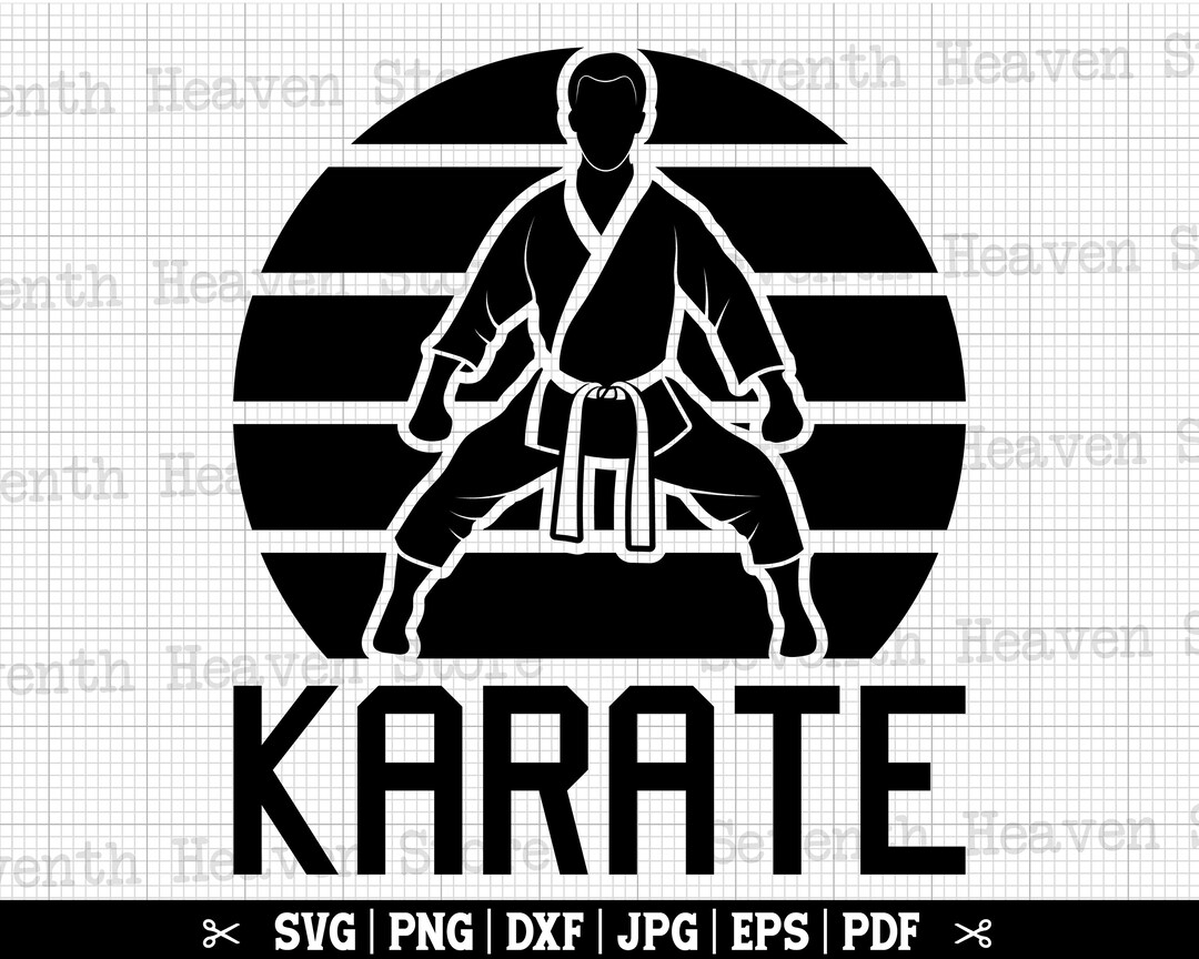 Karate Svg, Karate Fighter Svg, Karate Cricut, Karate Silhouette ...