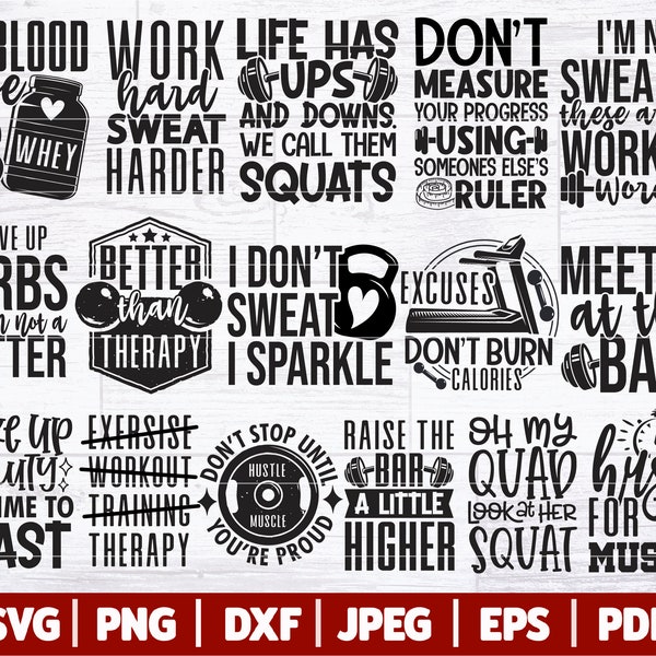 Fitness Svg - Etsy