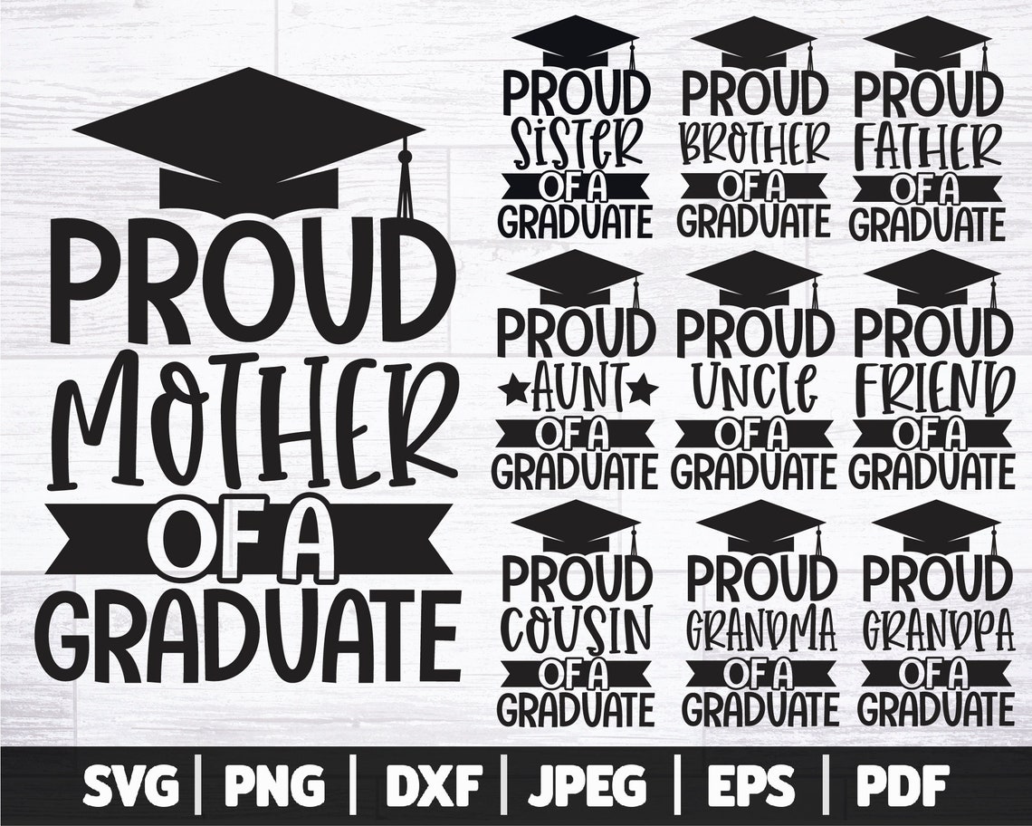 Graduation SVG Bundle Proud Family of Graduate SVG Bundle - Etsy
