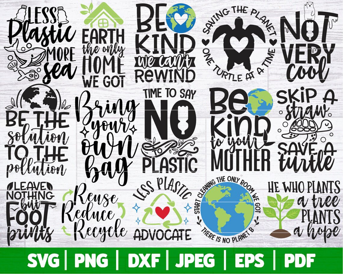 Earth Day SVG Bundle | Go Green Bundle SVG | Mother Earth SVG | Earth ...