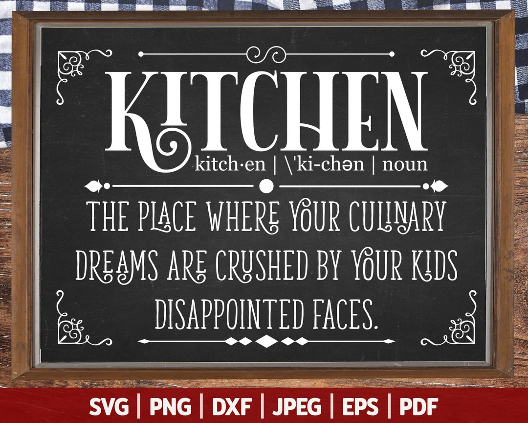 Kitchen Definition Svg | Funny Kitchen Svg | Kitchen Svg | Kitchen ...