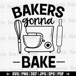 Baking SVG Bundle | Baker SVG, Bakery Bundle Svg, Kitchen Svg, Apron ...