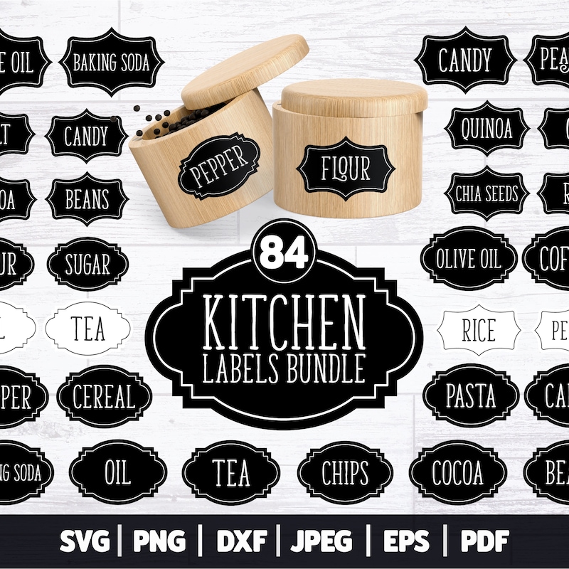 Kitchen Labels - Etsy