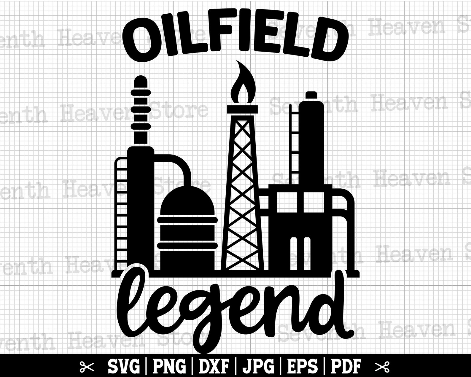 Oilfield Legend SVG, Oilfield SVG, Oil Rig SVG, Engineer Svg, Oilfield ...