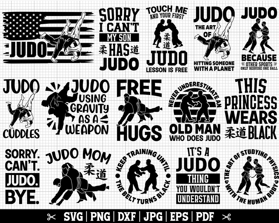 Judo SVG Bundle, Judoka Bundle SVG, Judoka SVG, Judo Fighter Svg, Judo ...