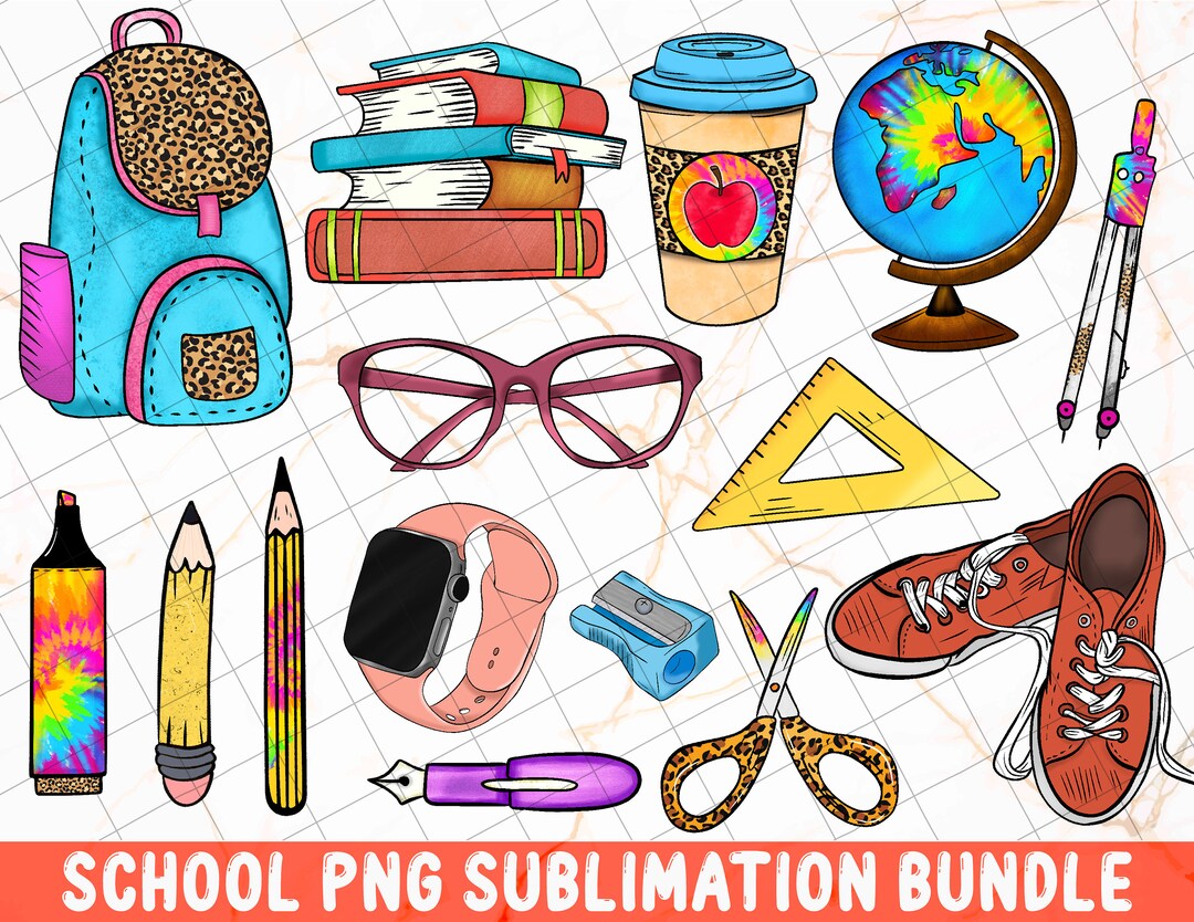School Sublimation Bundle | School PNG | End of School Png | Instant ...