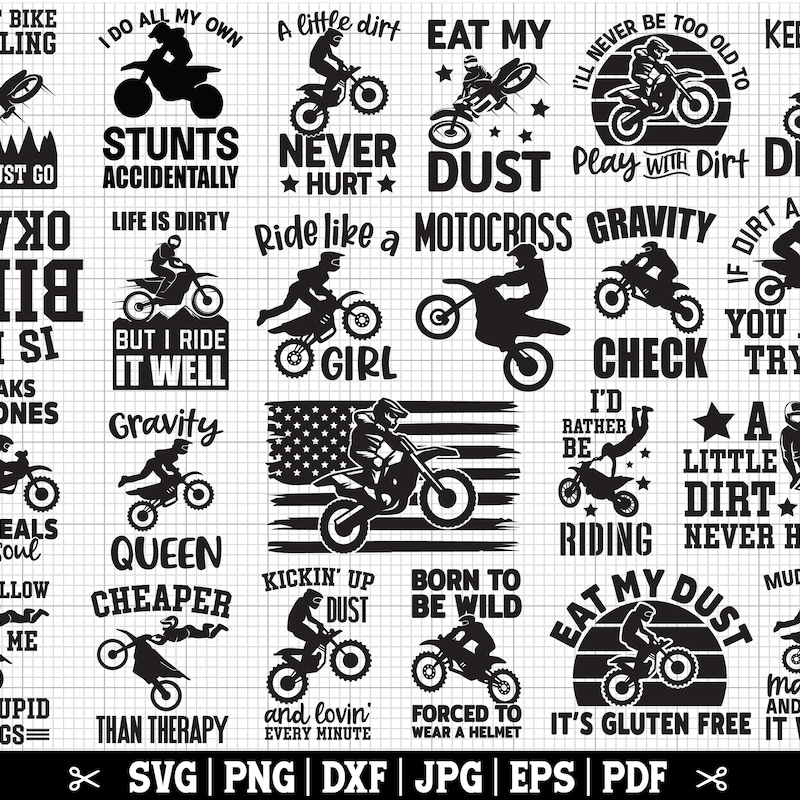 Funny Dirt Bike Sticker - Etsy
