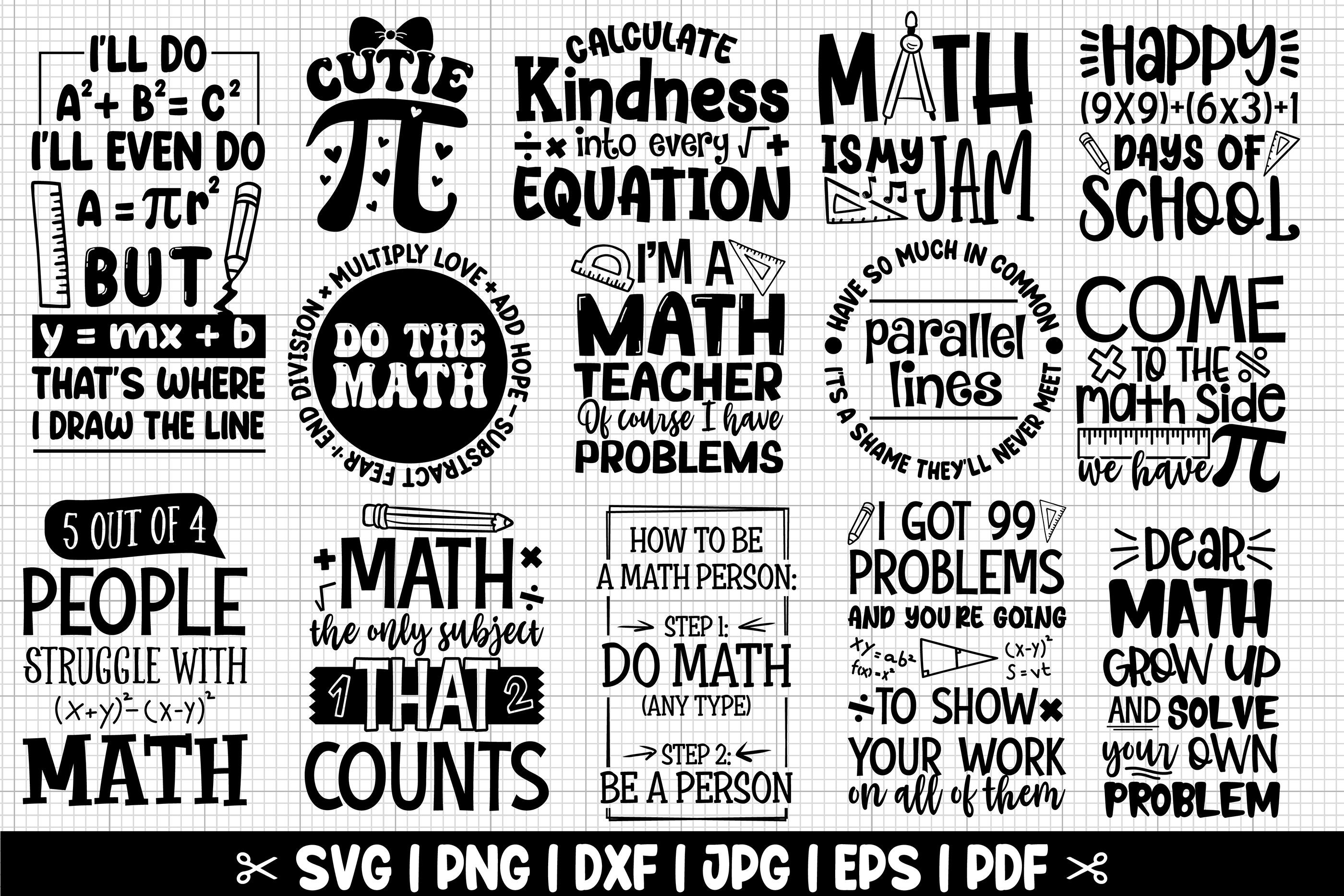 Math Teacher SVG Bundle Math Bundle SVG Math Teacher Png - Etsy Australia