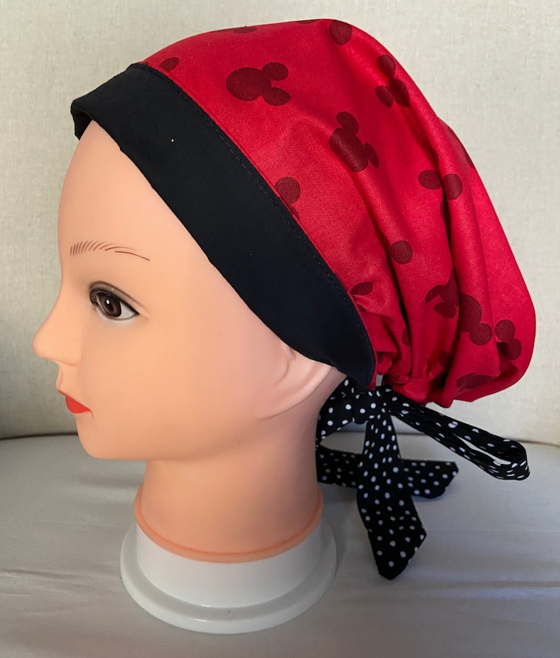 Disney Mickey Mouse Nurse Scrub Cap With Buttons - Etsy