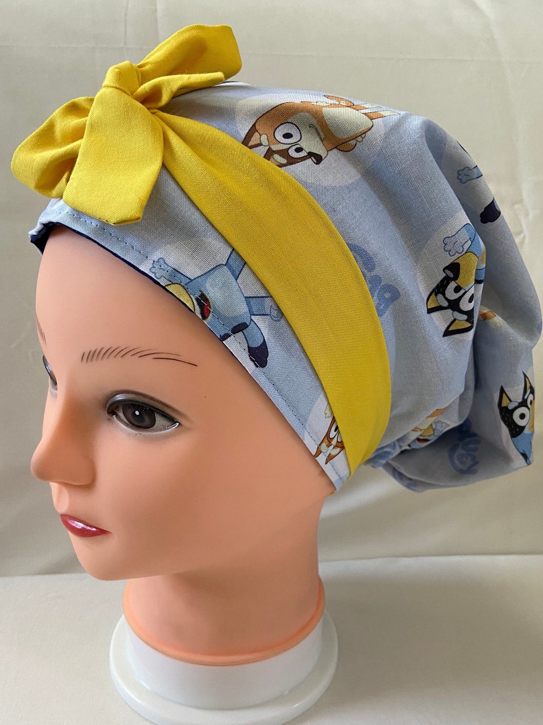 Disney Bluey Bingo Mum Dad Medical Nurse Scrub Cap Surgical Hat Head ...